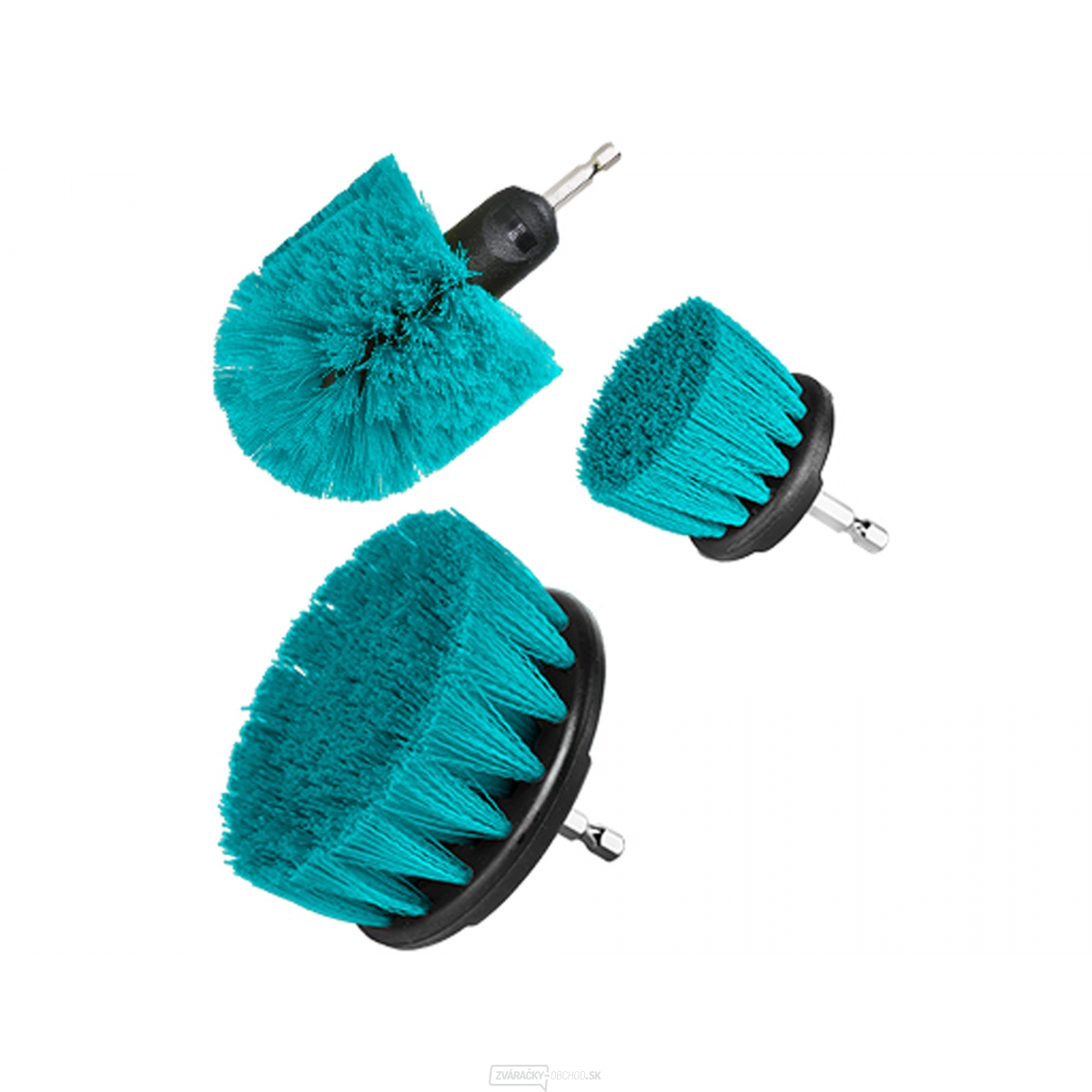 Čistiace kefy sada 3ks TOTAL, industrial