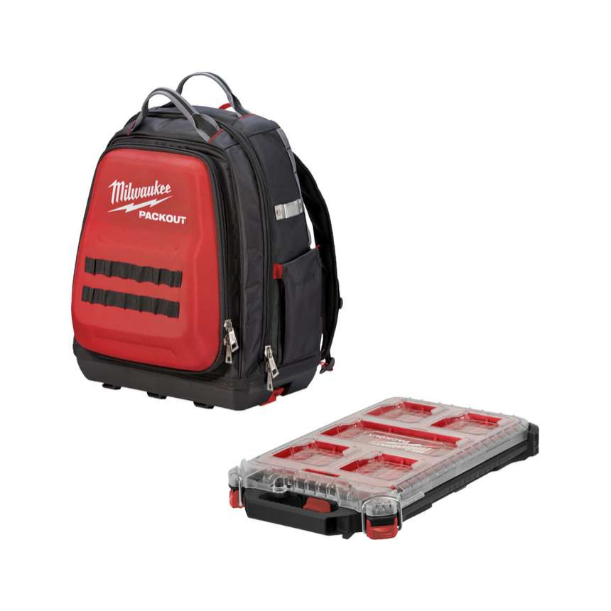 Recenzia milwaukee Packout™ Backpack + Packout™ Compact Slim
